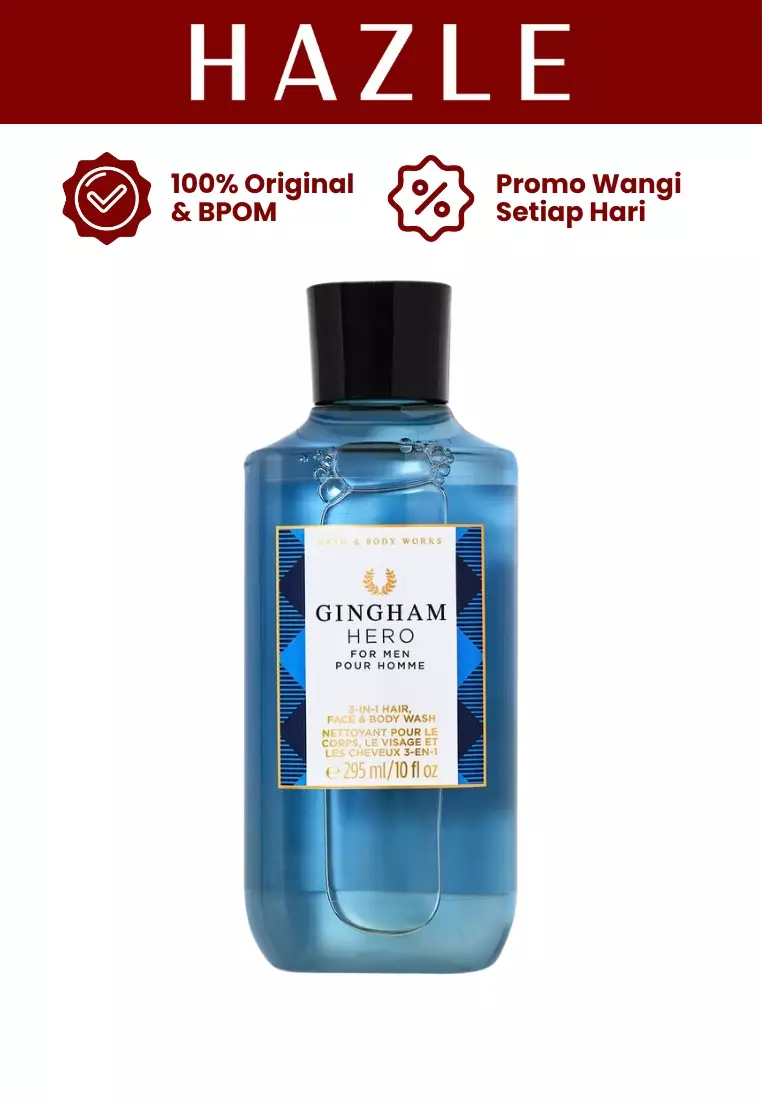 Jual Bath & Body Works Bath & Body Works Gingham Hero 3-In-1 Hair, Face ...