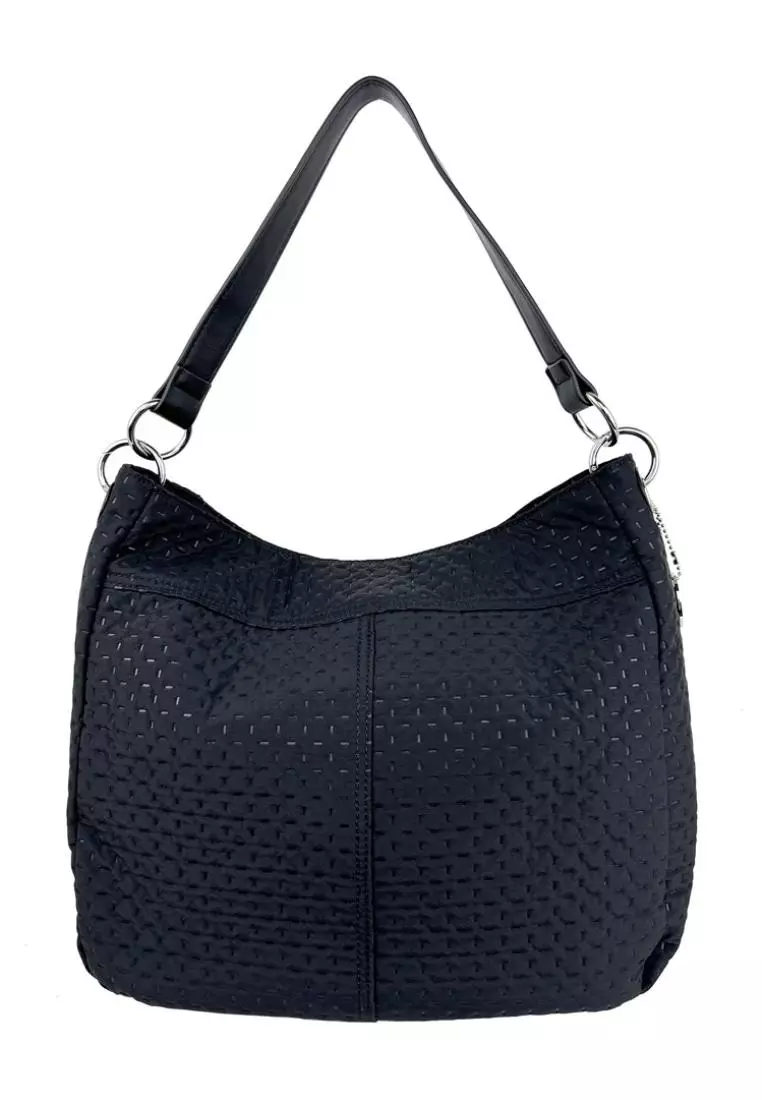 Buy Mel&Co Embossed Nylon Single Handle Bag 2025 Online | ZALORA ...