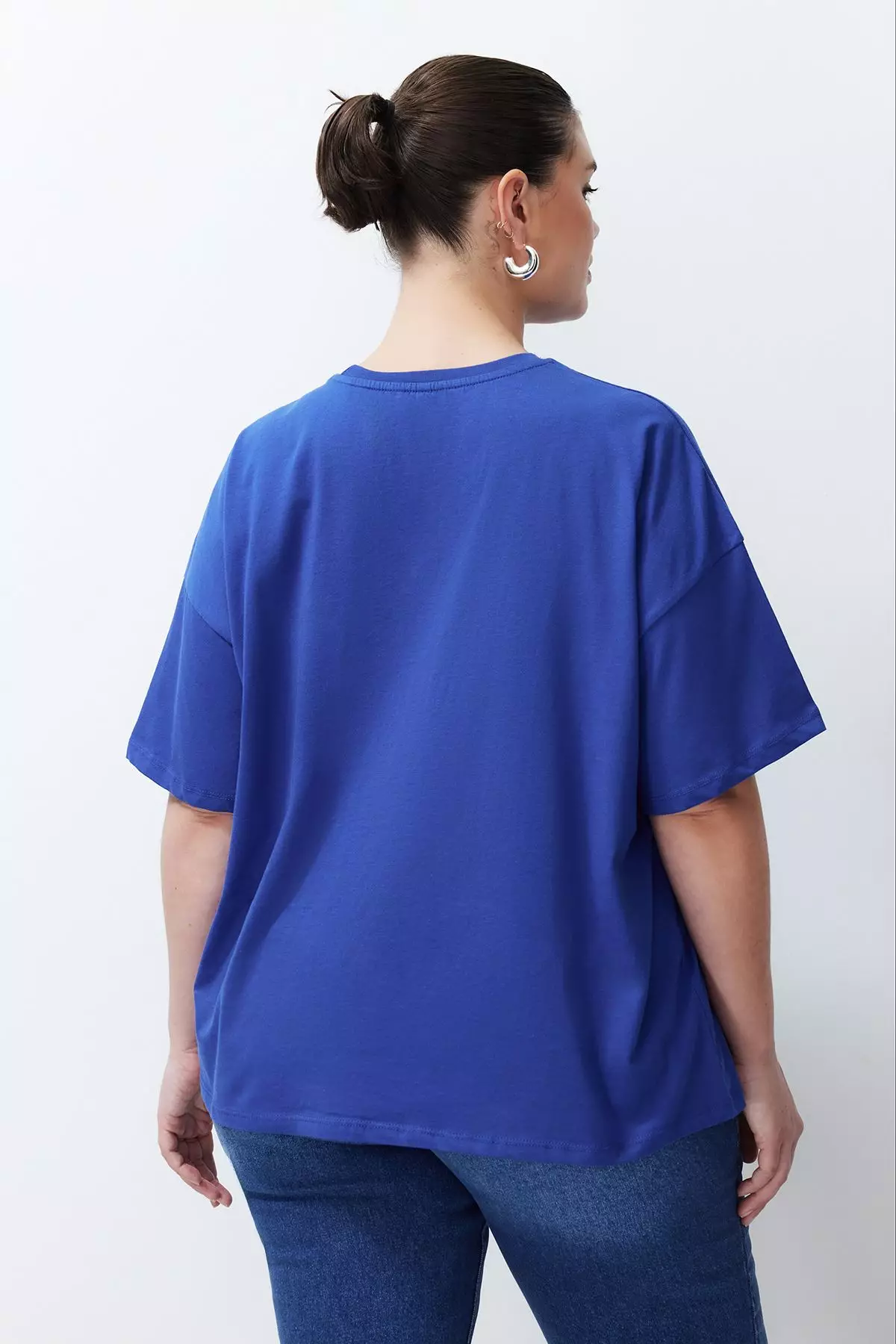 Buy Trendyol Plus Size Cotton Oversized T-Shirt 2025 Online | ZALORA Philippines