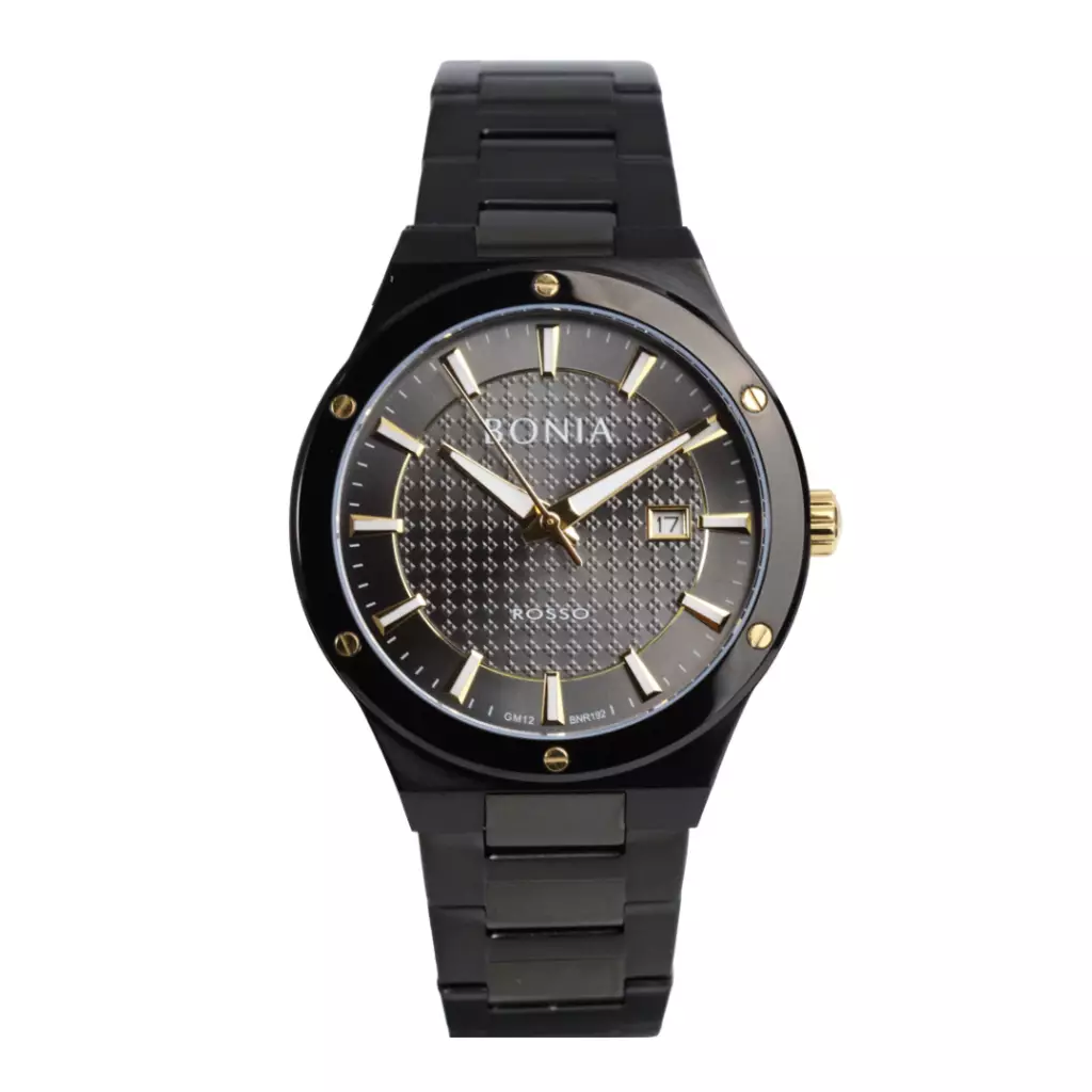 Jual BONIA Jam Tangan Pria BONIA Black BR192-1832 Original Original ...