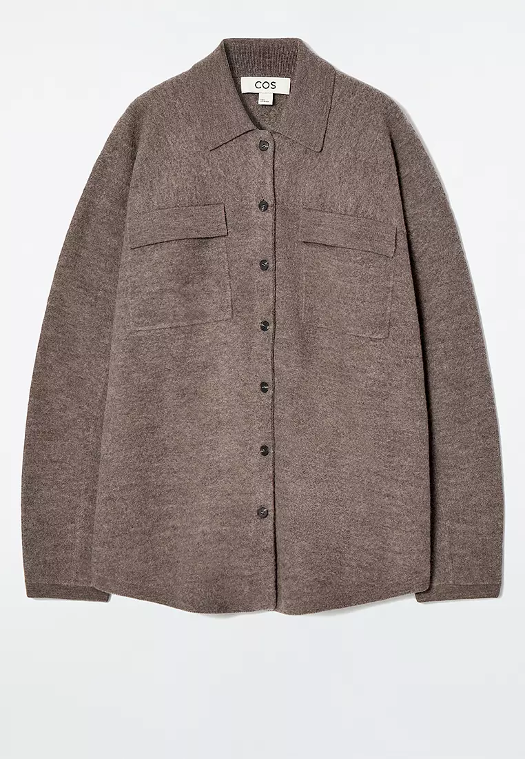 Buy COS Relaxed Boiled Merino Wool Shirt 2025 Online | ZALORA