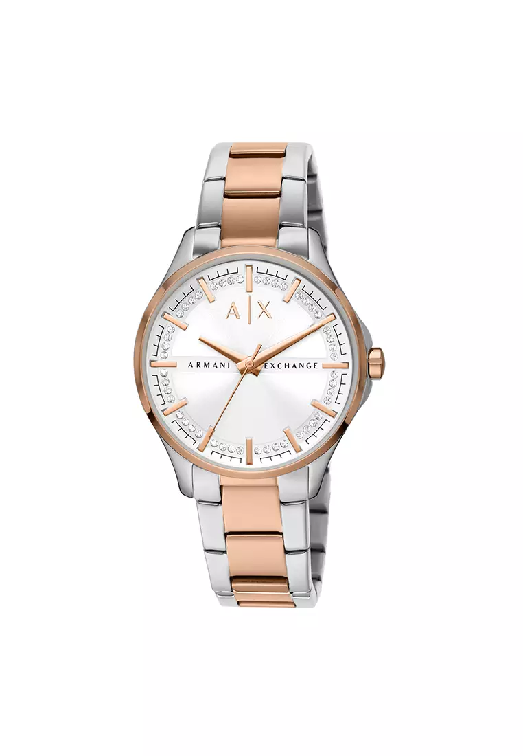 Buy Armani Exchange Lady Hampton Twotone Stainless Steel Watch AX5258 ...