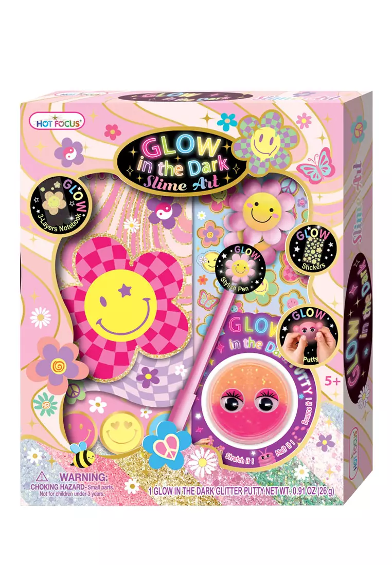 Buy Hot Focus Glow In The Dark Slime Art Groovy Flower (263GF ...