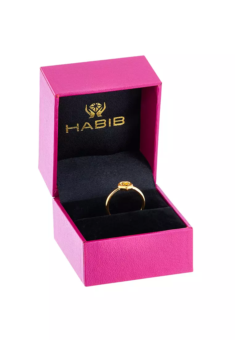 Buy HABIB HABIB 999/24K Yellow Gold Ring R9ABG0423 2024 Online | ZALORA ...