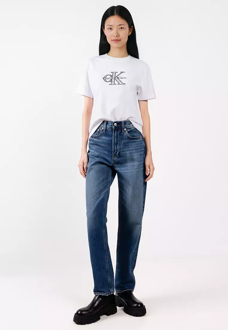 Buy Calvin Klein High Rise Tapered Jeans - Calvin Klein Jeans Online ...