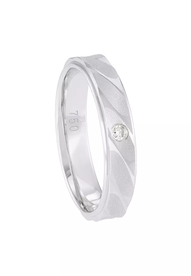 Buy HABIB HABIB Diamond Ring in 750/18K White Gold A0318-A Online ...