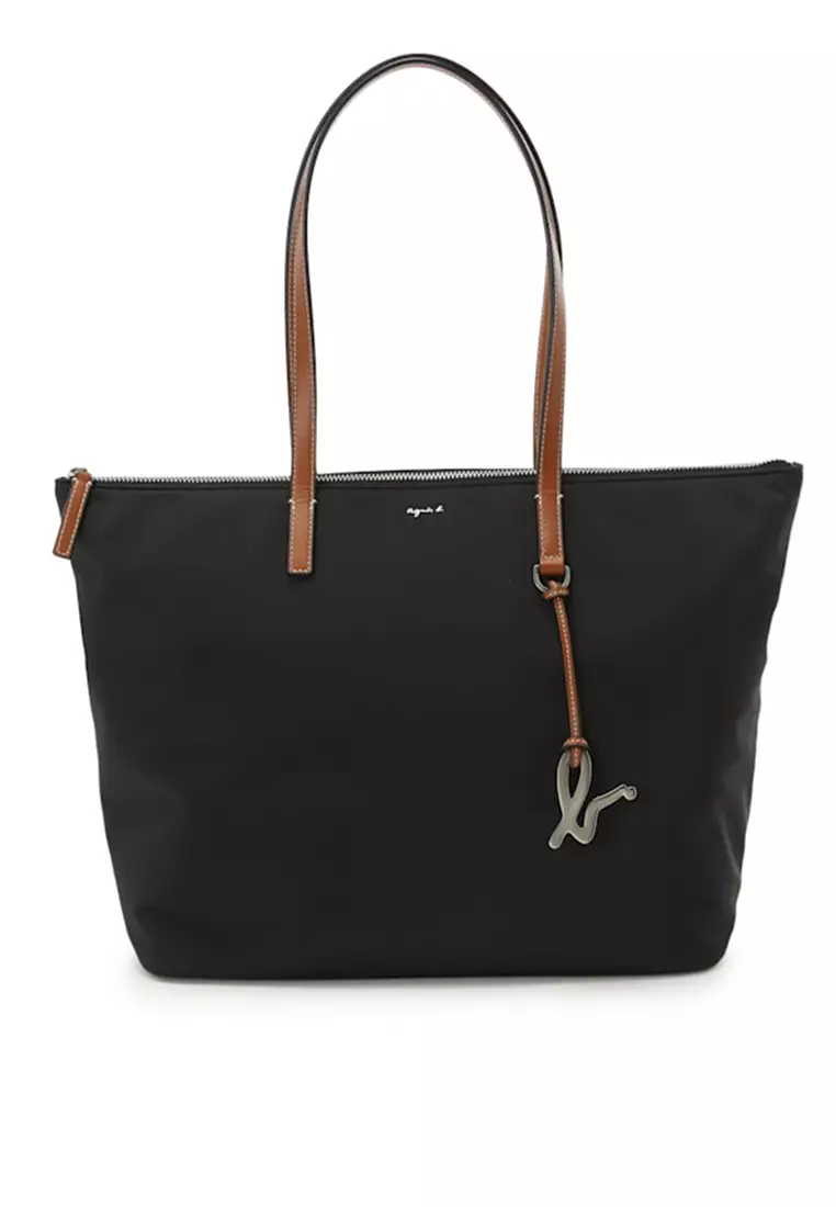 Buy agnès b. B. Logo Large Tote Bag Online | ZALORA Malaysia