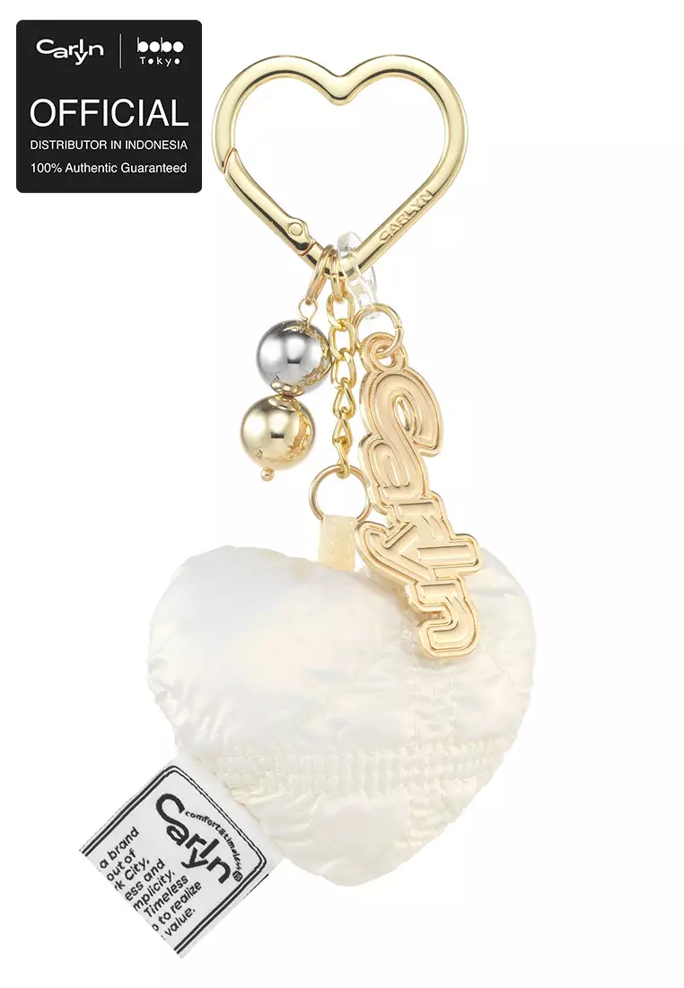 Jual Bobo Tokyo Keychain Carlyn - My Heart Keyring Ivory - Official ...