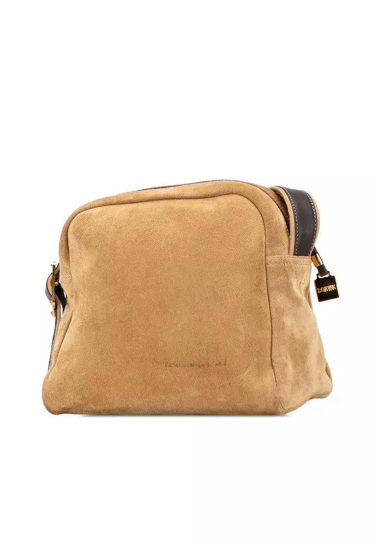 Buy Loewe Pre-Loved Loewe Suede Anagram Crossbody 2025 Online | ZALORA Philippines