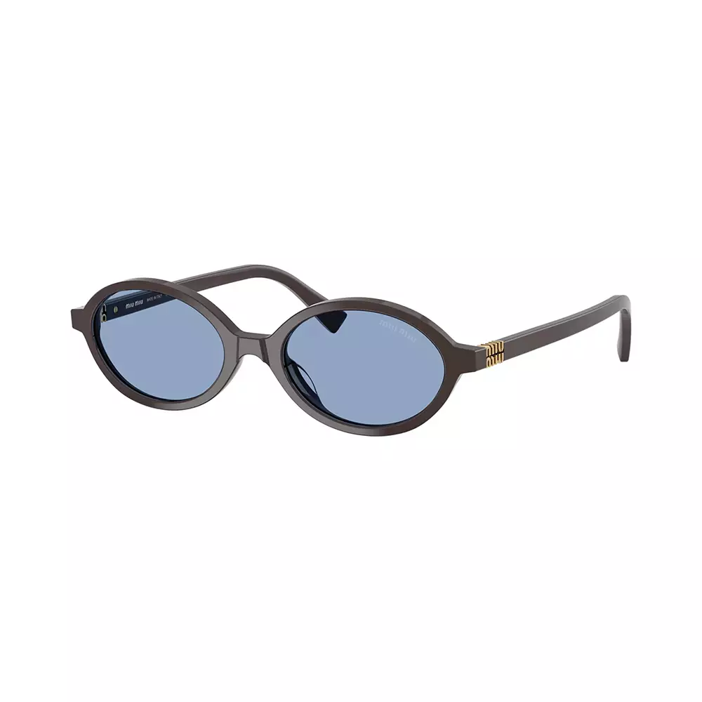 Jual Miu Miu Moka Oval Frame Sunglasses with Light Blue Lens Original ...