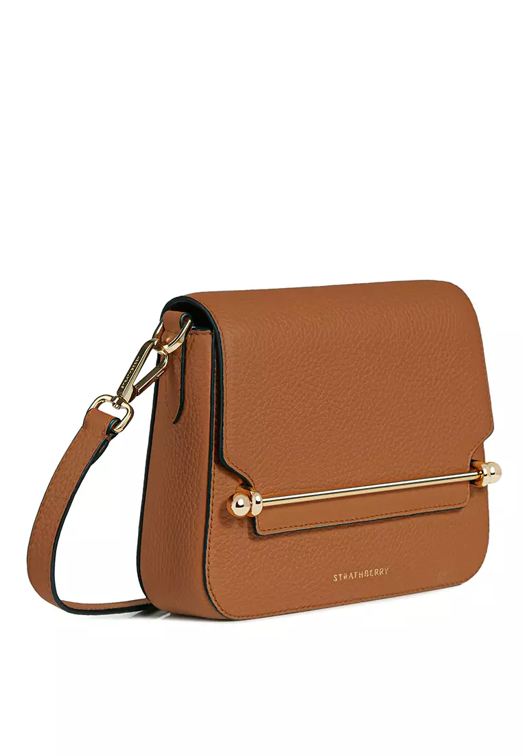 Buy Strathberry ACE MINI CROSSBODY BAG - TAN Online | ZALORA Malaysia