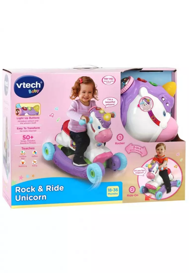 Buy VTech Rock & Ride Unicorn / Kids Horse Rocker 2023 Online | ZALORA ...