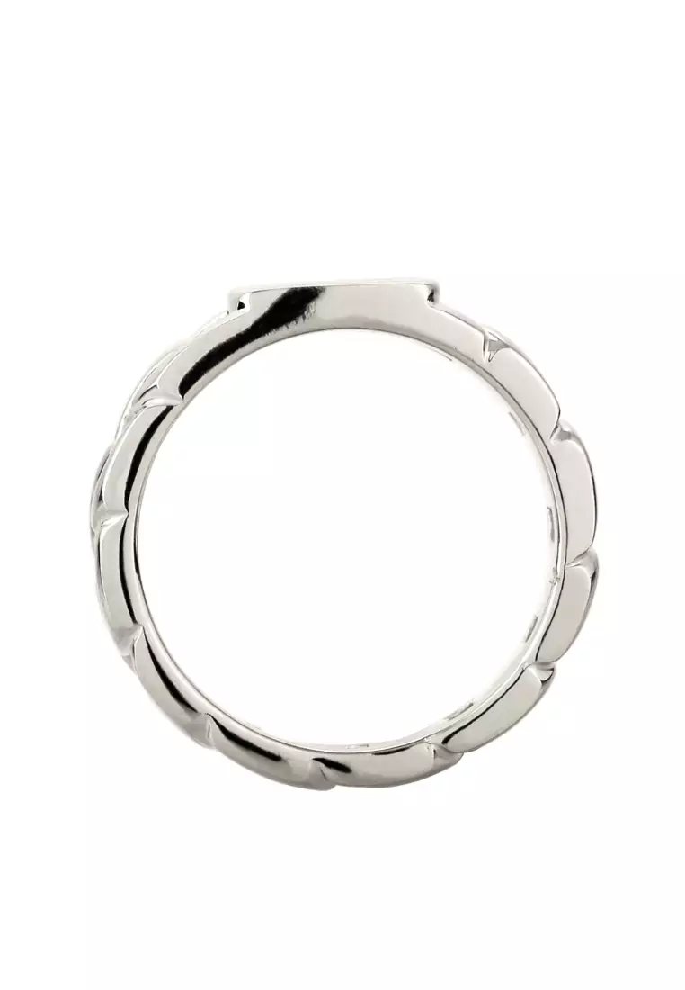 Buy Kuzzoi Ring Men Signet Chain Basic Plated 2026 Online | ZALORA