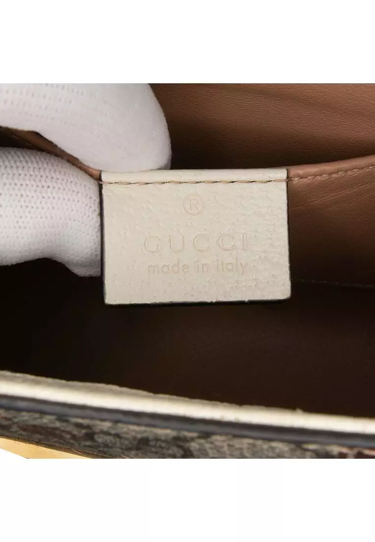 Buy Gucci Pre-Loved Gucci Small Gg Supreme Berry Padlock Crossbody 2025 ...