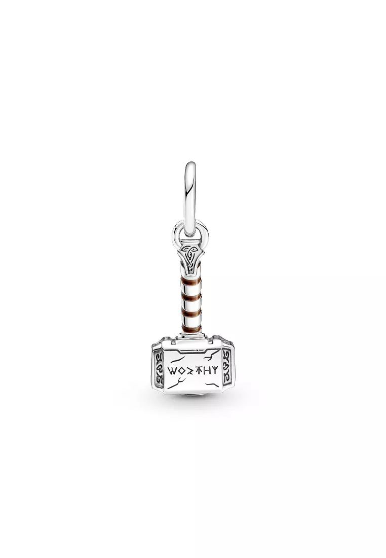 Buy PANDORA Pandora x Marvel The Avengers Thor's Hammer Dangle Charm ...