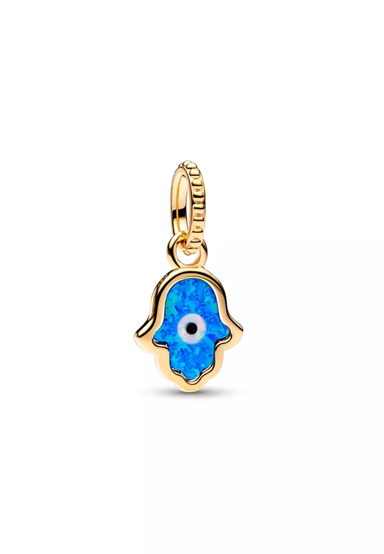Buy PANDORA Pandora Opalescent Blue Hamsa Hand Dangle Charm Online ...