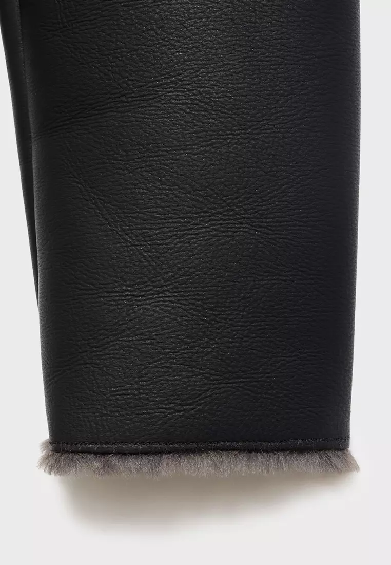 Buy Mango Fur-Effect Biker Jacket 2025 Online | ZALORA Philippines