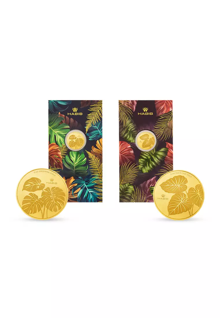 Buy HABIB HABIB Tropical Plant Collection | 999.9 Gold Wafer Coin (0 ...