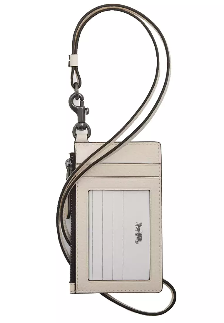 Buy Coach Zip Lanyard Card Case in Chalk CAJ45 2025 Online | ZALORA ...