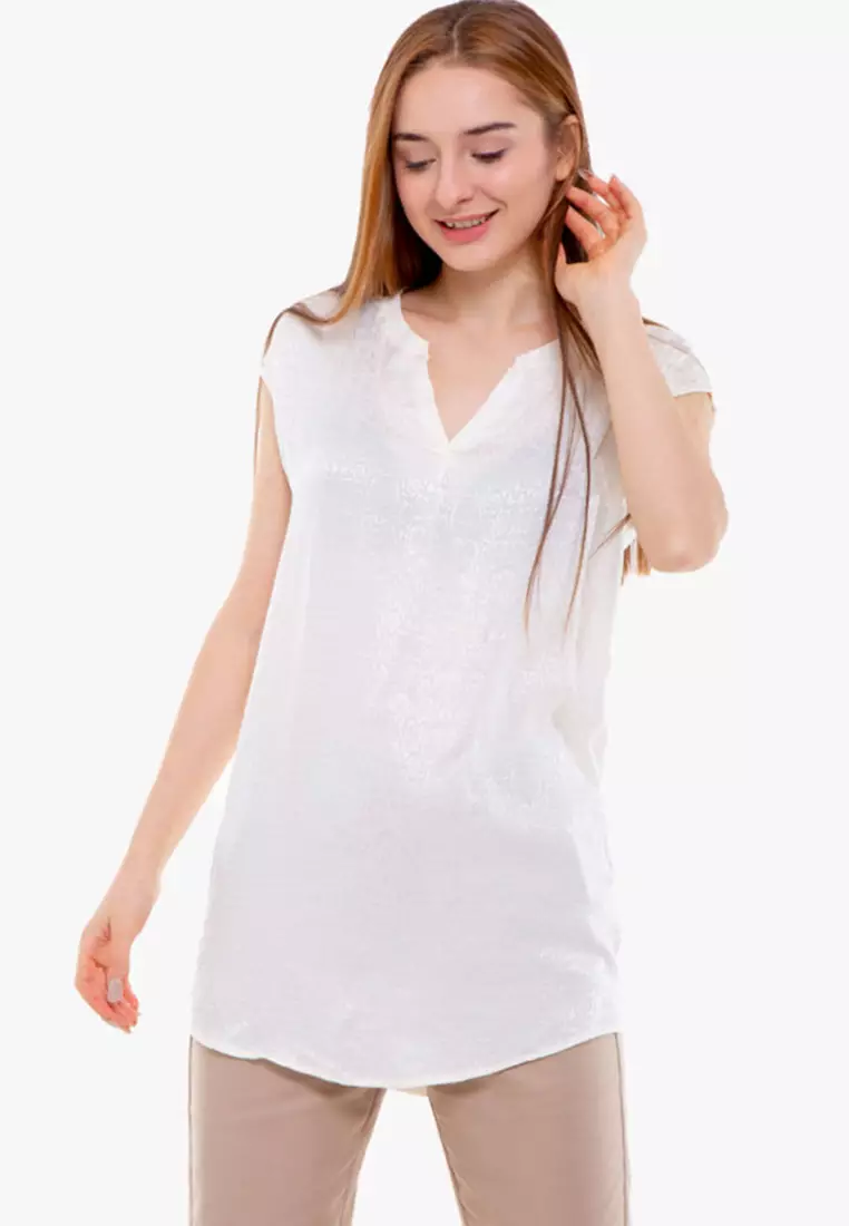 Jual Marks & Spencer Jacquard Woven Front Tunic Original 2023 | ZALORA ...