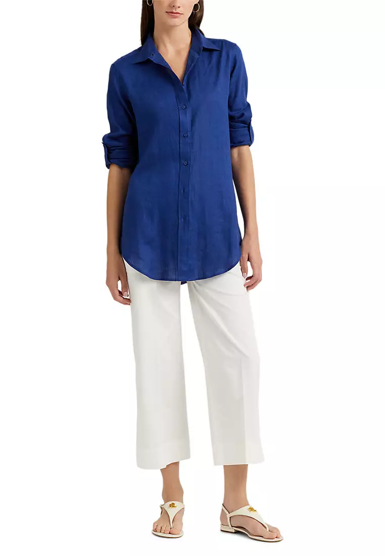Buy Polo Ralph Lauren Lauren Ralph Lauren Linen Shirt 2024 Online | ZALORA Philippines