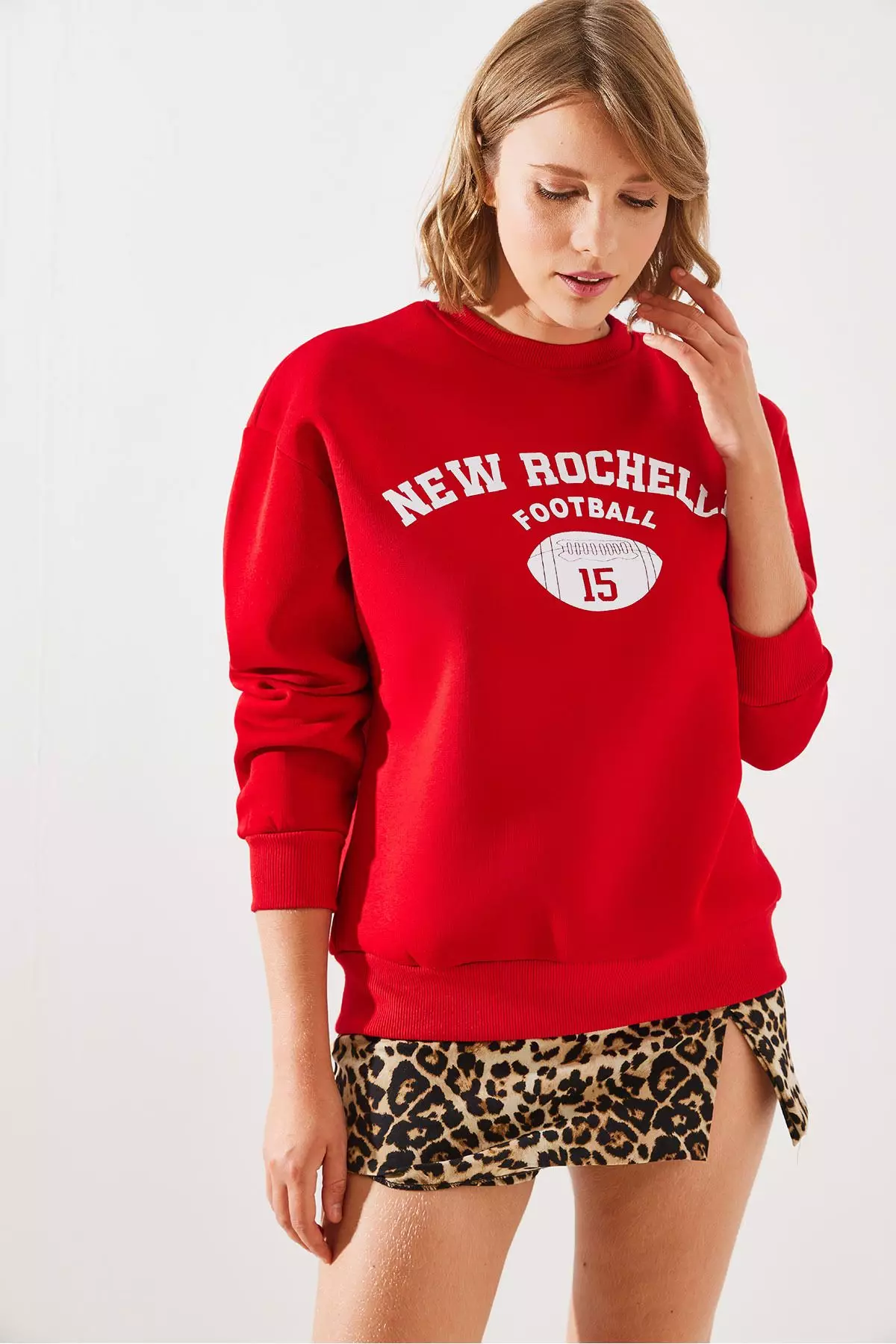 Buy Bianco Lucci Women's Triple Thread Raised Rochelle Text Printed ...