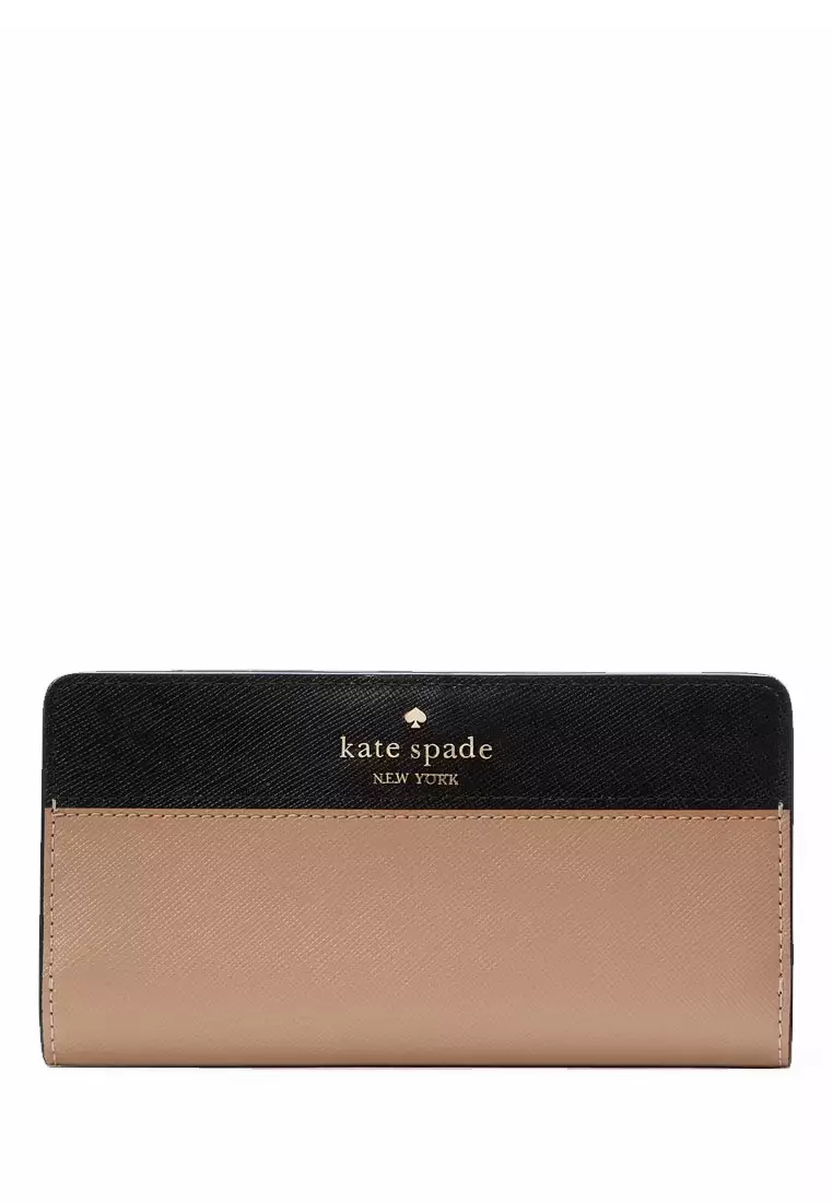 Buy Kate Spade Madison Colorblock Large Slim Bifold 2025 Online | ZALORA