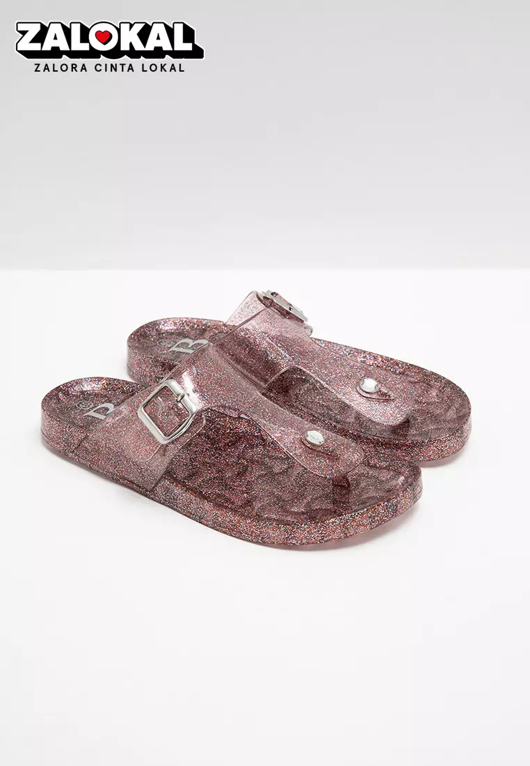 Jual Berrybenka Label Sofia Melba Jelly Sandal Pink Original 2024 ...