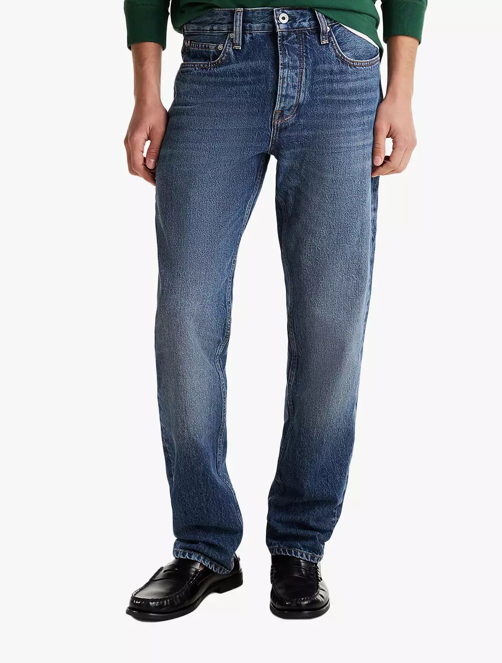 Jual Tommy Hilfiger Tommy Hilfiger - Whiskered Straight Fit Jean - Blue ...