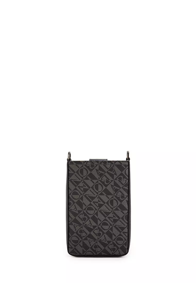 Buy BONIA Black Mano Monogram Petite Crossbody Bag 2025 Online | ZALORA ...