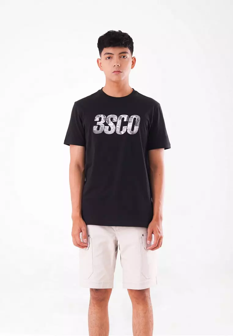 Jual 3SECOND 3Second Men's T-Shirt Short Sleeve Cotton Logo Script OL ...