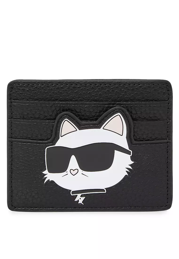 Buy KARL LAGERFELD Ikon Pebble Choupette Card Holder 2026 Online | ZALORA