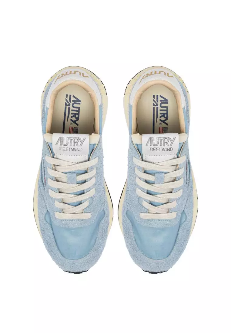Buy Autry AUTRY - REELWIND LOW SNEAKERS IN CELESTIAL BLUE NYLON AND ...