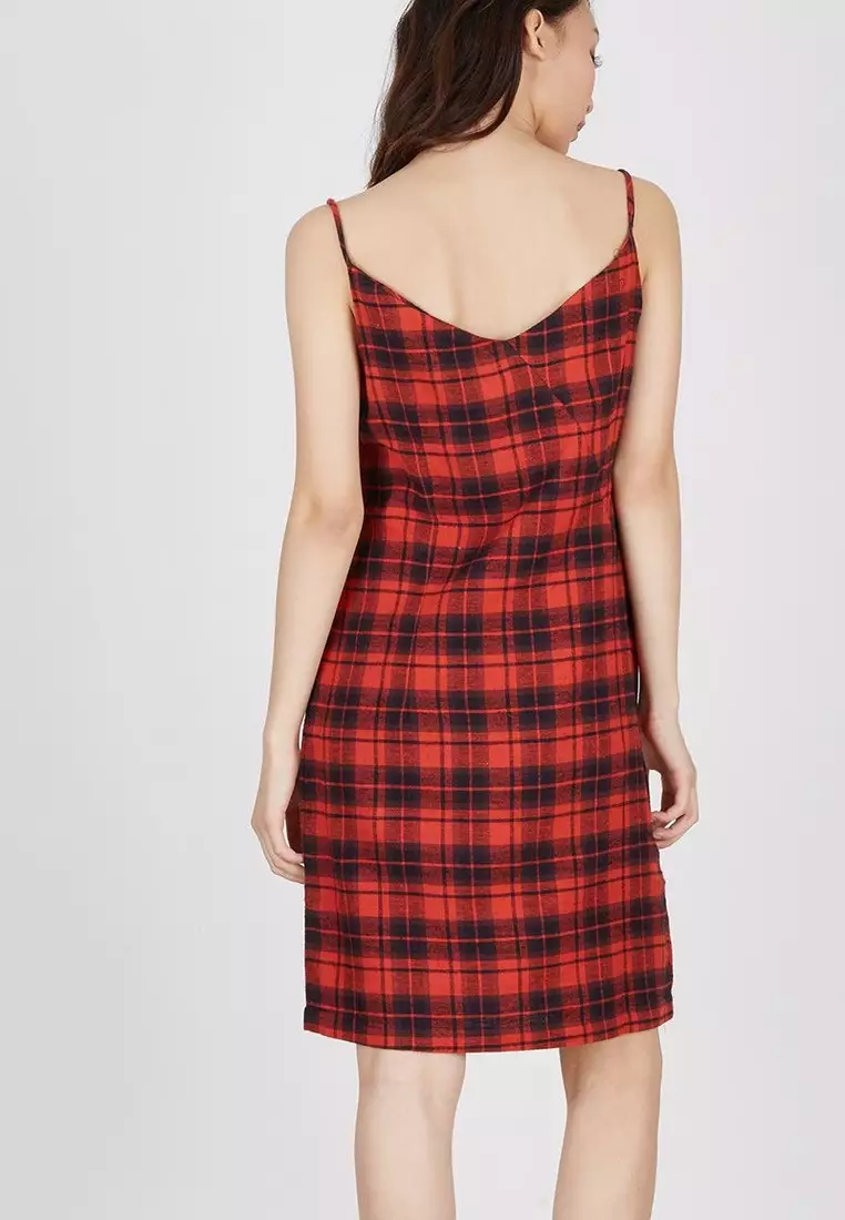 Jual Berrybenka Label Hefe Spagetti Dress Red Original 2025 | ZALORA ...