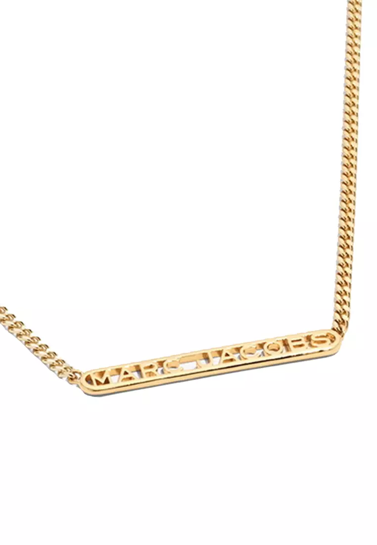 Buy Marc Jacobs Monogram Chain Necklace in Gold J305M03FA22 Online ...