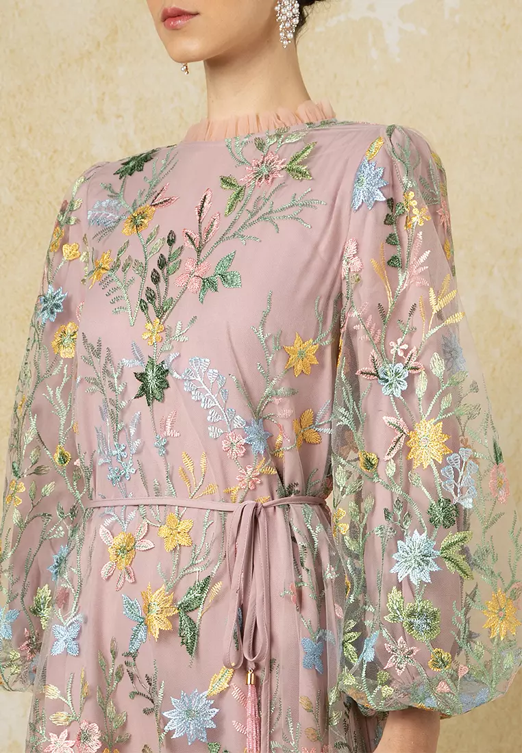 Buy Zalia Flora Lace Flare Dress Online Zalora Malaysia