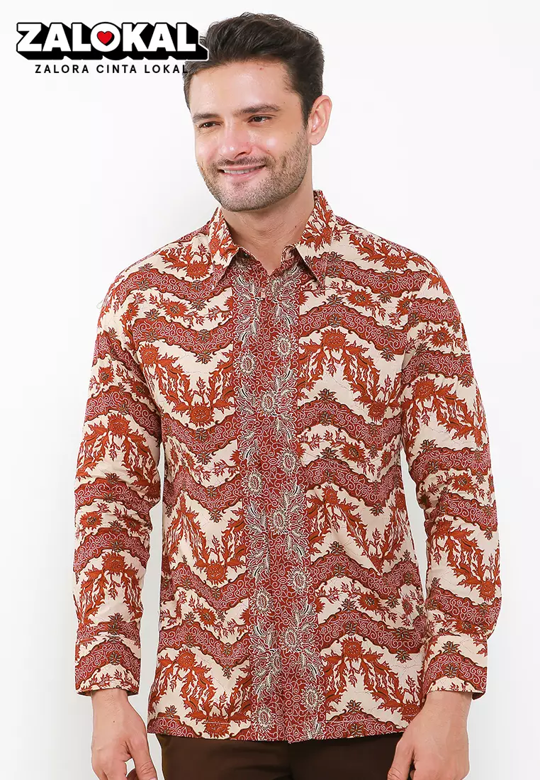 Jual ARJUNA WEDA Kemeja Batik Body Fit Rangrang Isi II Original 2024 ...