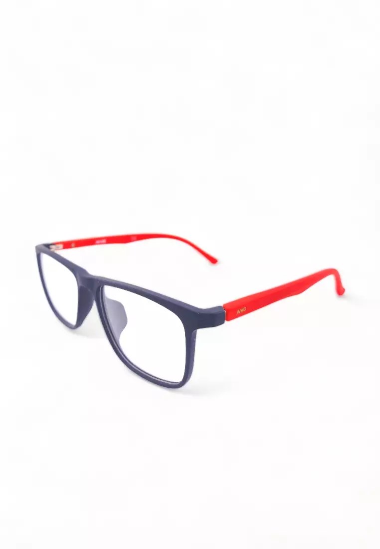 Buy 2.5 NVG OPH Men's Rectangle Frame Black Plastic Optical Frame with ...