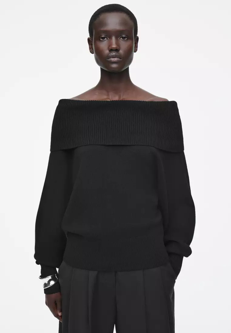 COS Off-The-Shoulder Merino Wool Jumper 2025 | Buy COS Online | ZALORA ...