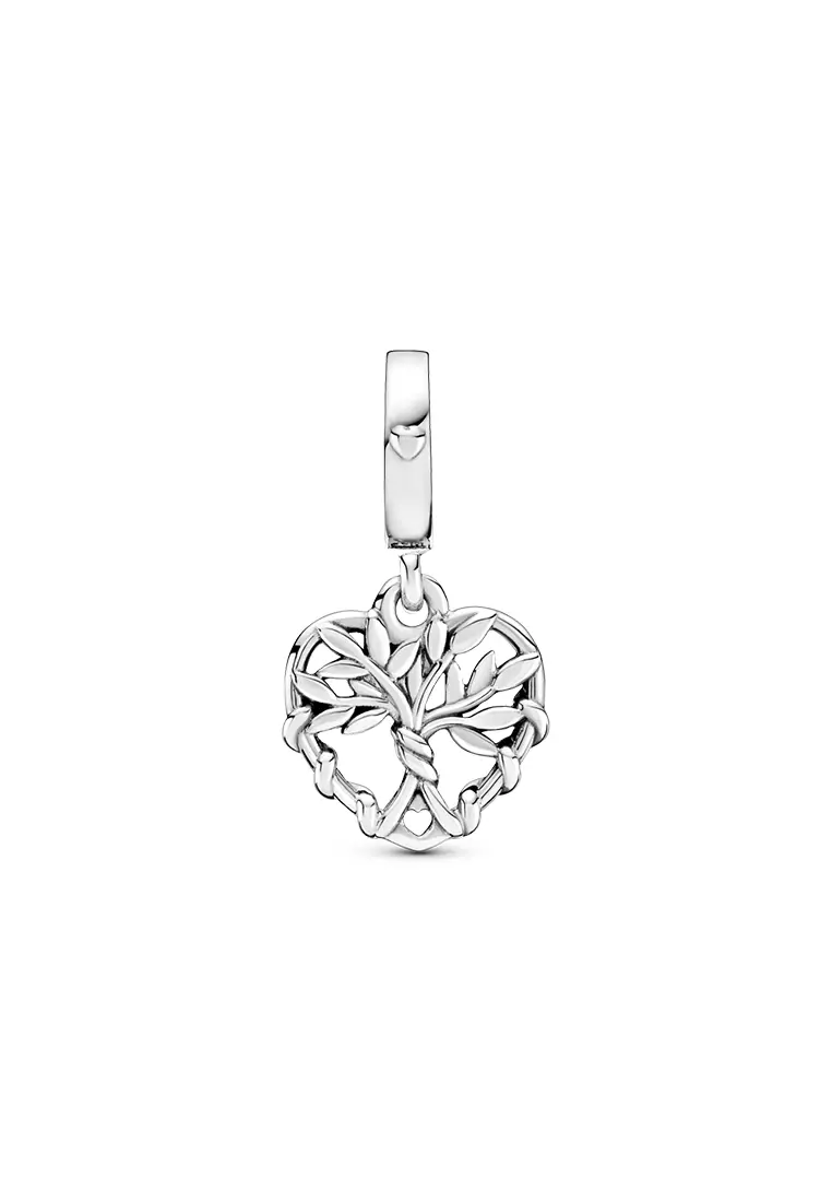 Buy PANDORA Pandora Silver Heart Family Tree Dangle Charm Online ...