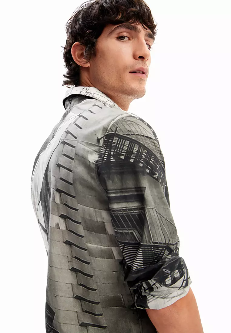 Buy Desigual Desigual Man Poplin NYC shirt. 2026 Online | ZALORA