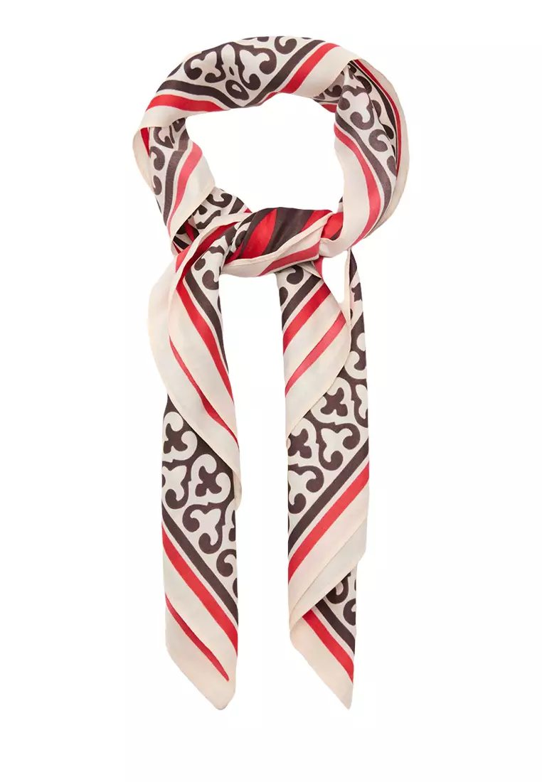 Jual Mango Leaf-Print Scarf Original 2025 | ZALORA Indonesia