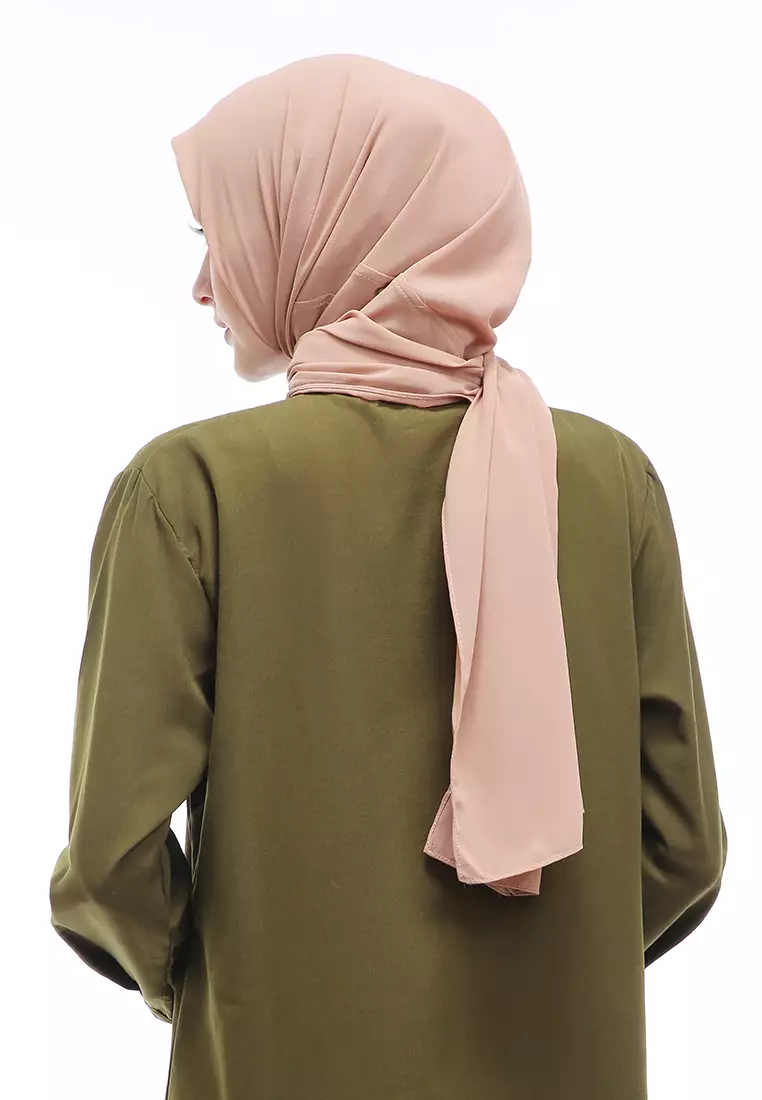 Jual Evernoon Sakilah Hijab Pashmina Ceruty Baby Doll Wanita Polos Relaxed Fit - Cream Original ...