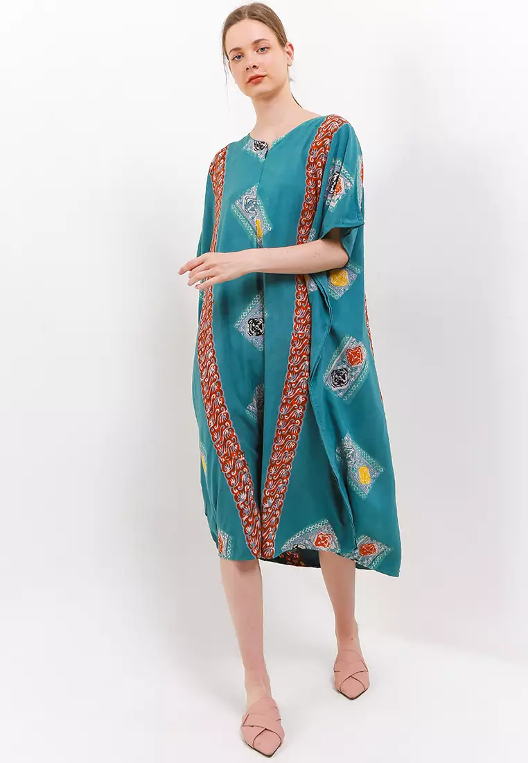 Jual BATIK RIZQINA Daster Sleep Wear Dress Jayanti Hijau Original 2023 ...