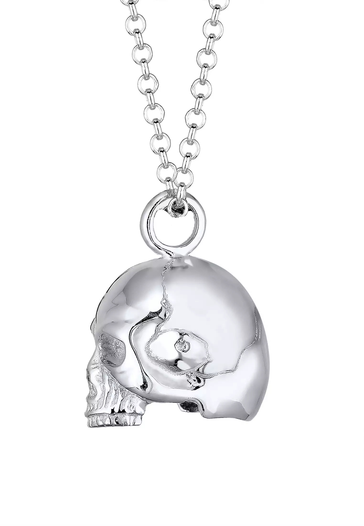 Buy Kuzzoi Men's Silver Skull Pendant Necklace 2026 Online | ZALORA