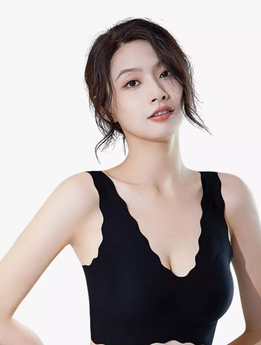 Jual Cynthia Cynthia Jennie Longline Bra - Black Original 2024 | ZALORA Indonesia