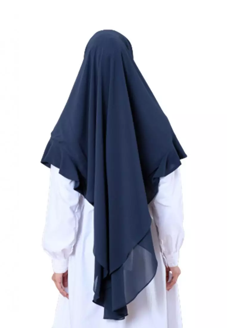 Jual First Hijab Asma Khimar Instan In Navy Original 2023 | ZALORA Indonesia
