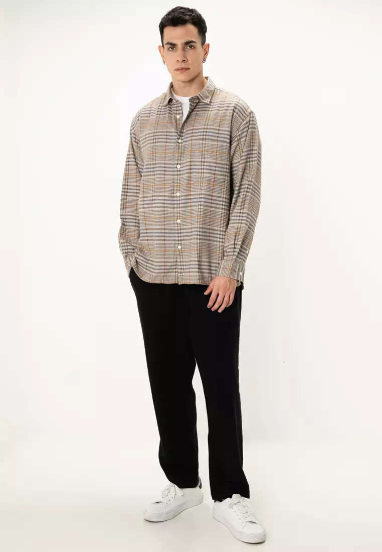 Buy GLOBAL WORK Soft Touch Flannel Shirt Online | ZALORA Malaysia