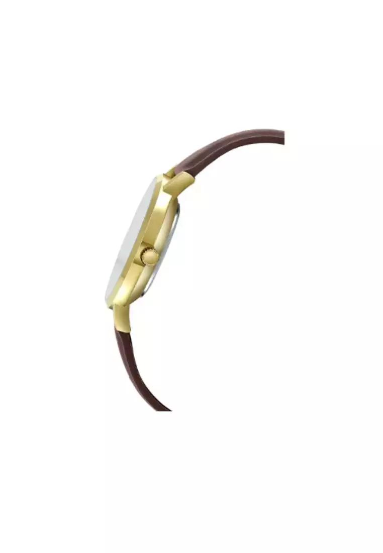 Buy Casio Women's Analog LTP-VT01GL-9B Gold tone Brown Leather Watch ...