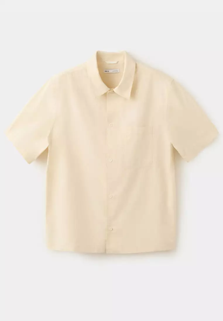 Buy MANGO Man Regular Fit Cotton-Linen Shirt 2026 Online | ZALORA